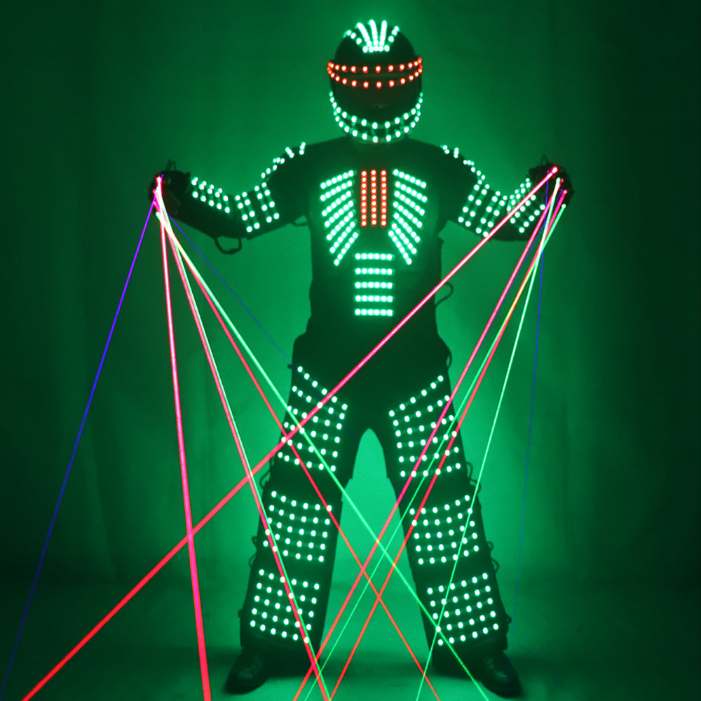 LED Robot Costume Robots Clothes DJ Traje Party Show Glow Suits for ...