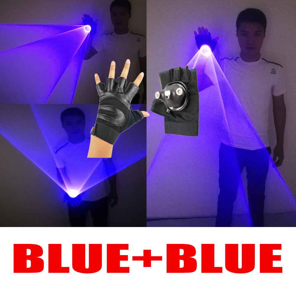 Blue LED Palm Gyro Laser Gloves Handheld Cannon Rotating Light – tem ...