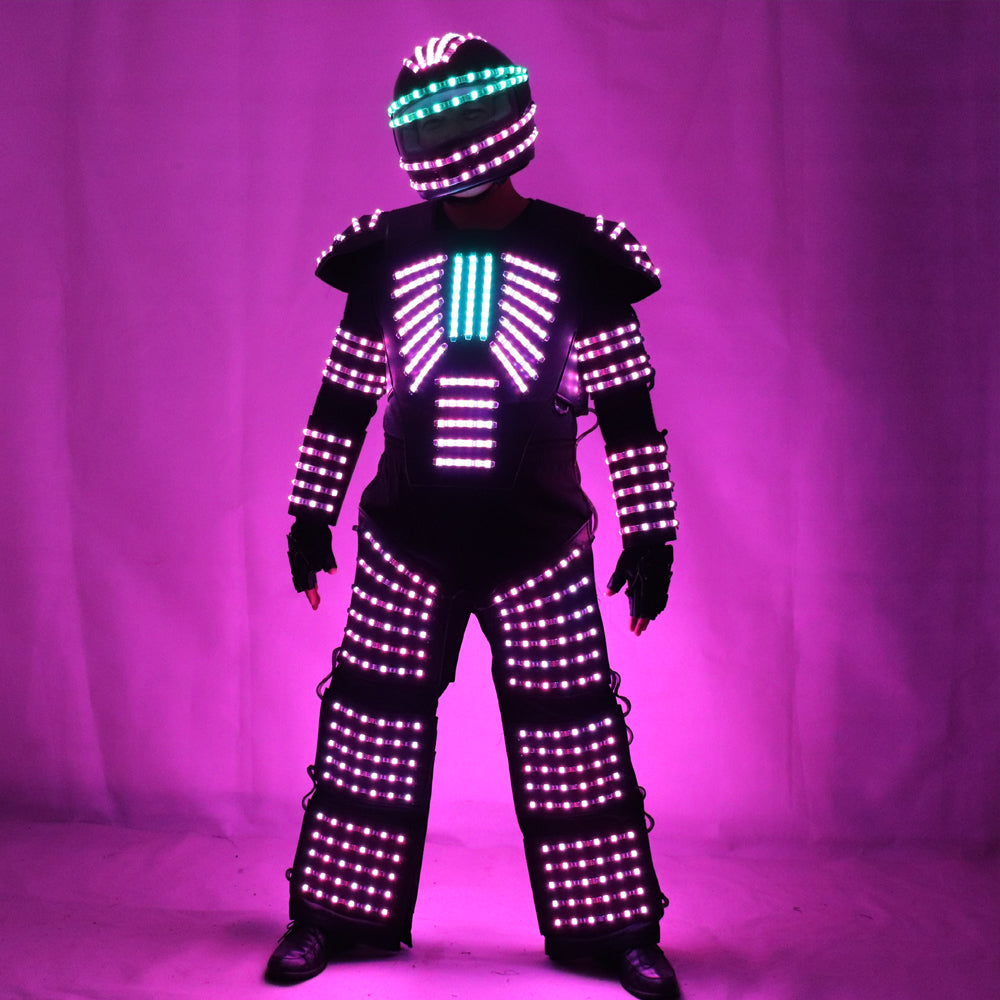 LED Robot Costume Robots Clothes DJ Traje Party Show Glow Suits for ...