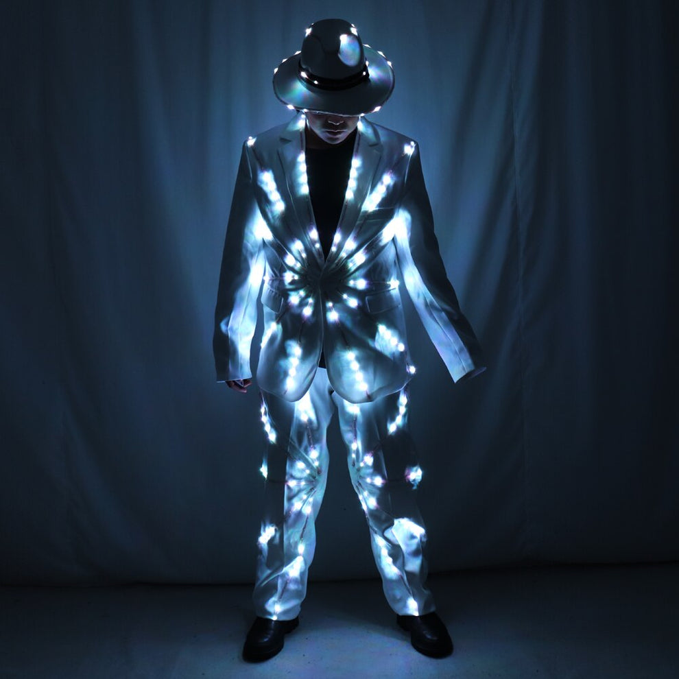 Full Color LED Suit Costumes Clothes Lights Luminous Stage Dance Perfo ...