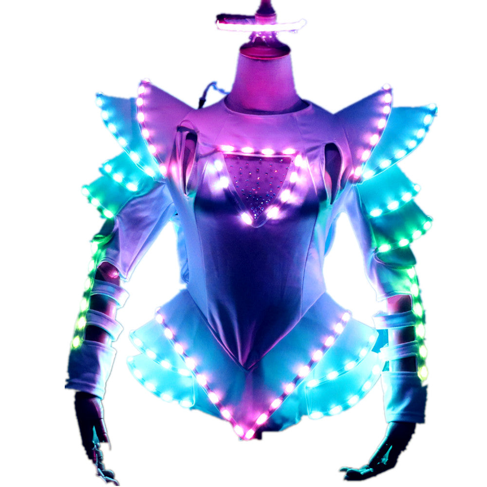 LED Female Warrior Suits Luminous Costume Suits Light Clothing for Wom ...