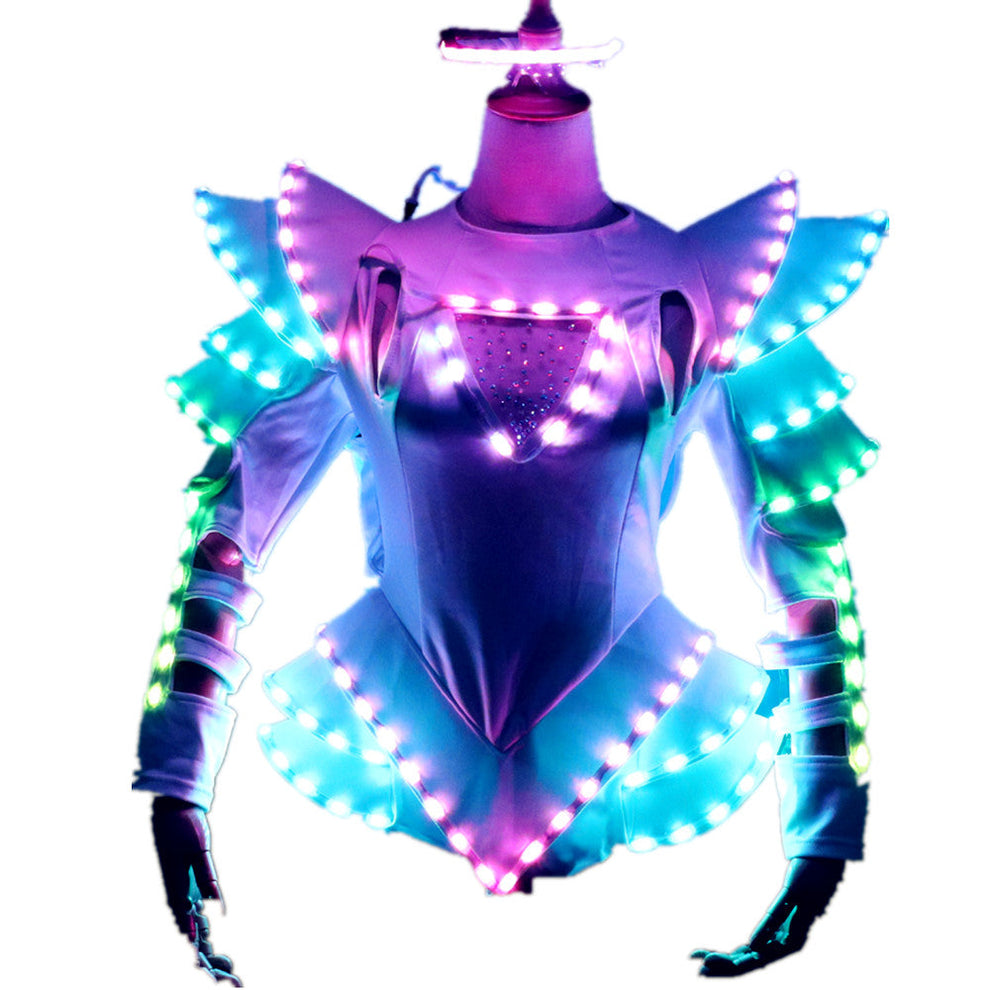 LED Female Warrior Suits Luminous Costume Suits Light Clothing for Wom ...