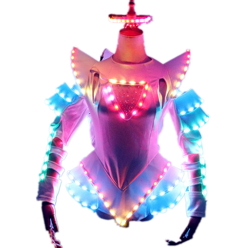 LED Female Warrior Suits Luminous Costume Suits Light Clothing for Wom ...