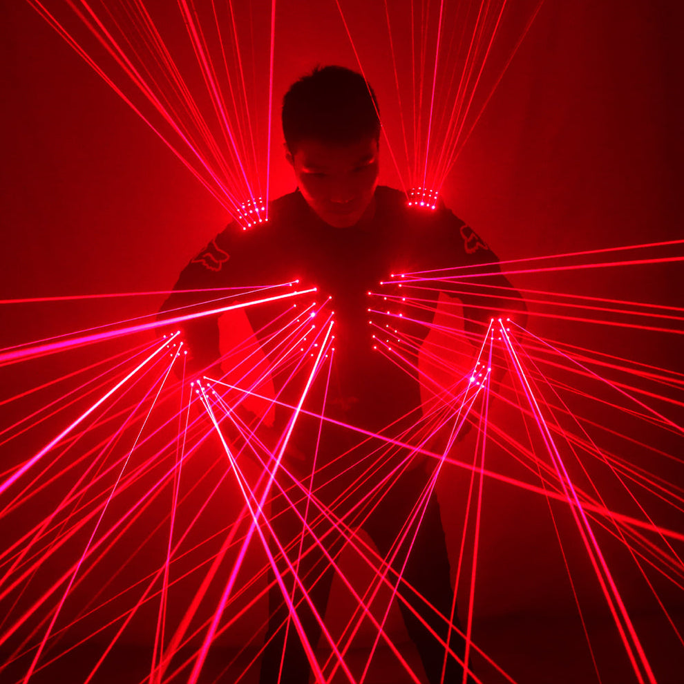 Red Laser Waistcoat LED Clothes, Laser Robot Suit Laser Man Costumes ...