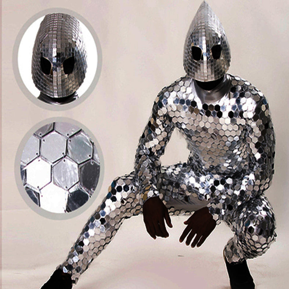 Mirror Costume Women Men Mirror Dress Stage Costume Ds Party ...