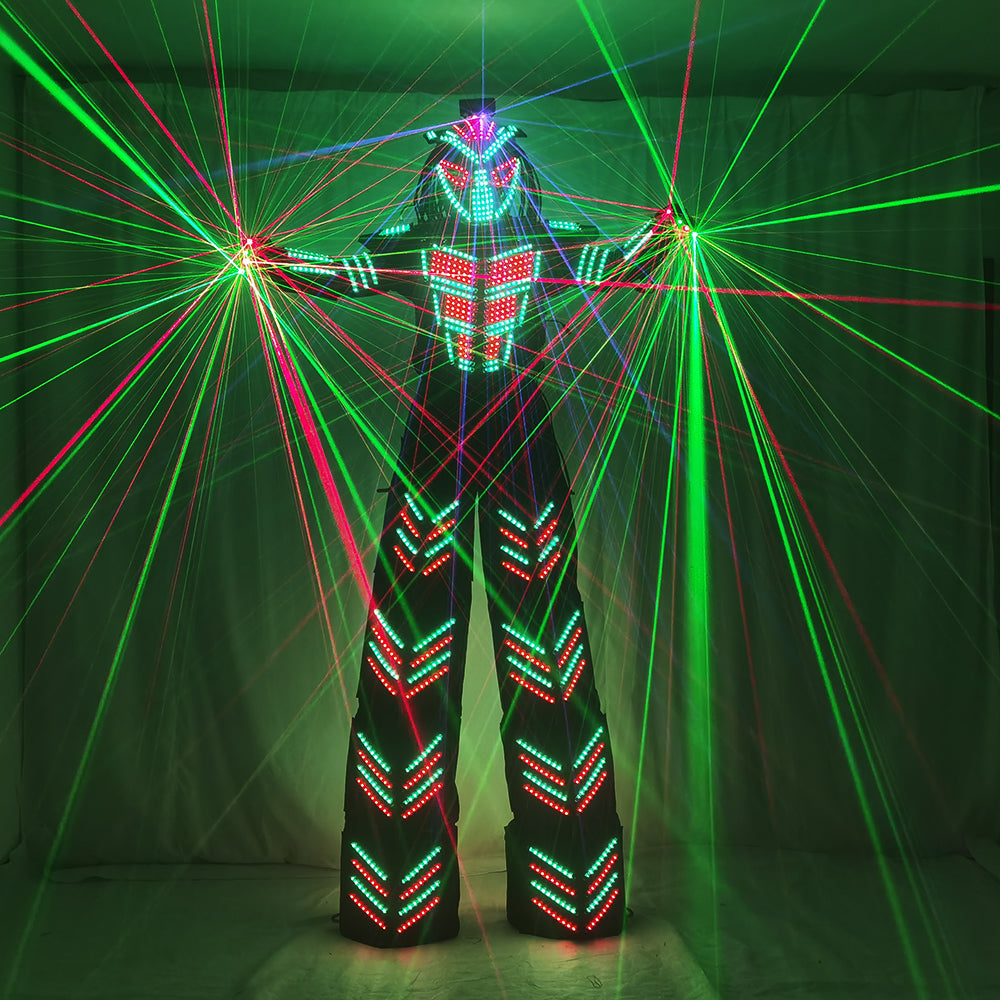 LED Robot Suits Luminous Costume David Guetta LED Robot Suit Illuminat ...