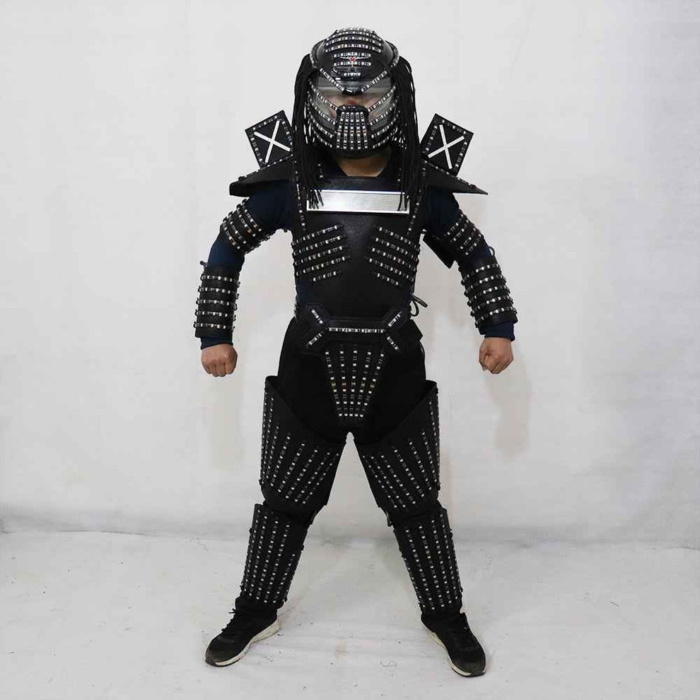 LED Robot Costumes Clothes LED Lights Luminous Stage Dance Performance ...